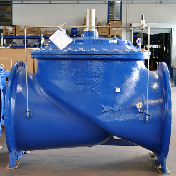 Pressure reducing autoamtic control valve DN600 DN1000 - AC.MO Srl ...